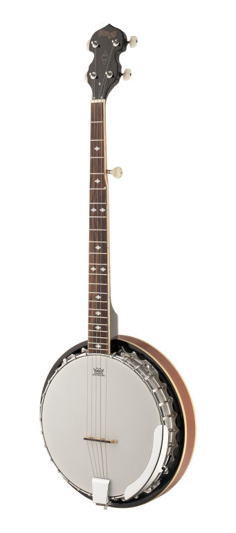 STAGG 5-string Bluegrass Banjo Deluxe with metal pot, left-handed mode ...