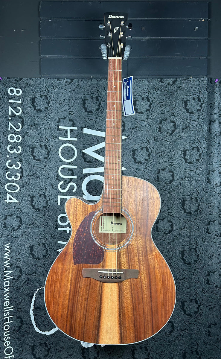 Ibanez PC50WSLCE Left-handed Acoustic-electric Guitar - Open-pore Brow ...