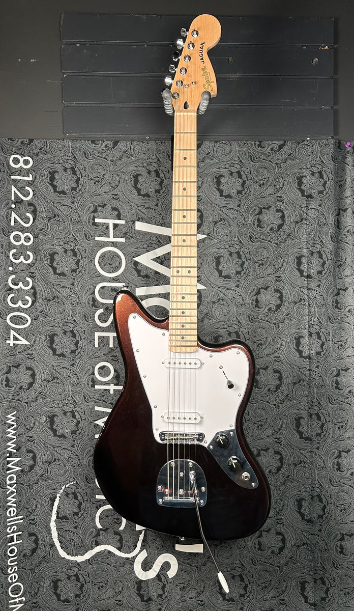 Squier Affinity Series Jaguar Electric Guitar - Mystic Metallic Brown ...