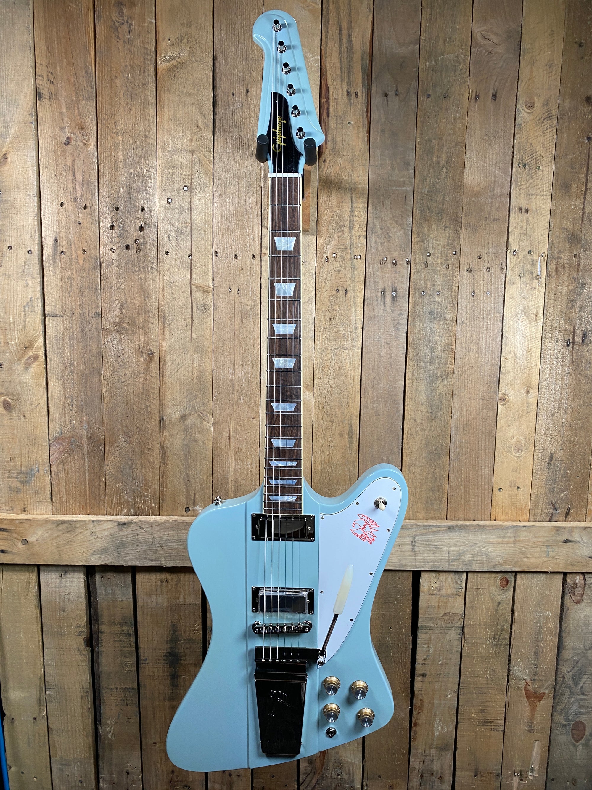 Epiphone 1963 Firebird V Electric Guitar - Frost Blue – Maxwell’s House ...