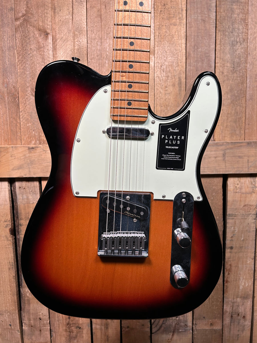 Fender Player Plus Telecaster - 3-tone Sunburst with Maple Fingerboard ...